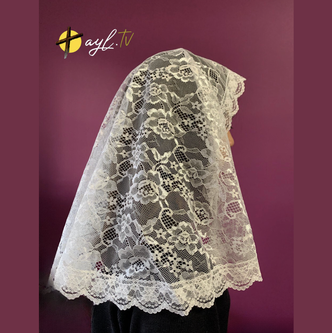 Velo católico blancoVelo católico de Mantilla, para asistencia ...